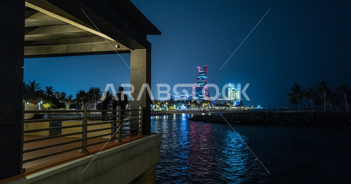 The famous tourist attractions of Jeddah, the waterfront of Jeddah ...