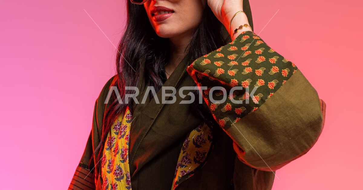 Gestures denoting femininity and beauty, the concept of fashion and ...