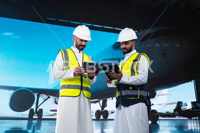 Saudi Arabian airlines, using a tablet to monitor and control engines ...