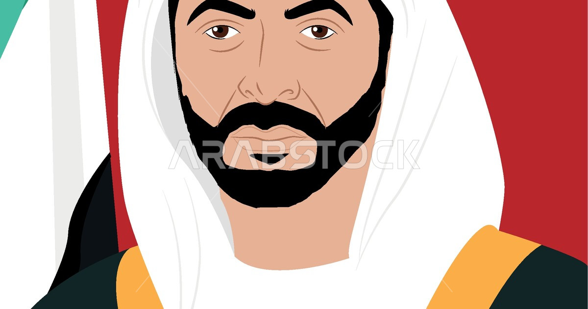 Vector cartoon character, His Highness Hamdan bin Zayed Al Nahyan ...