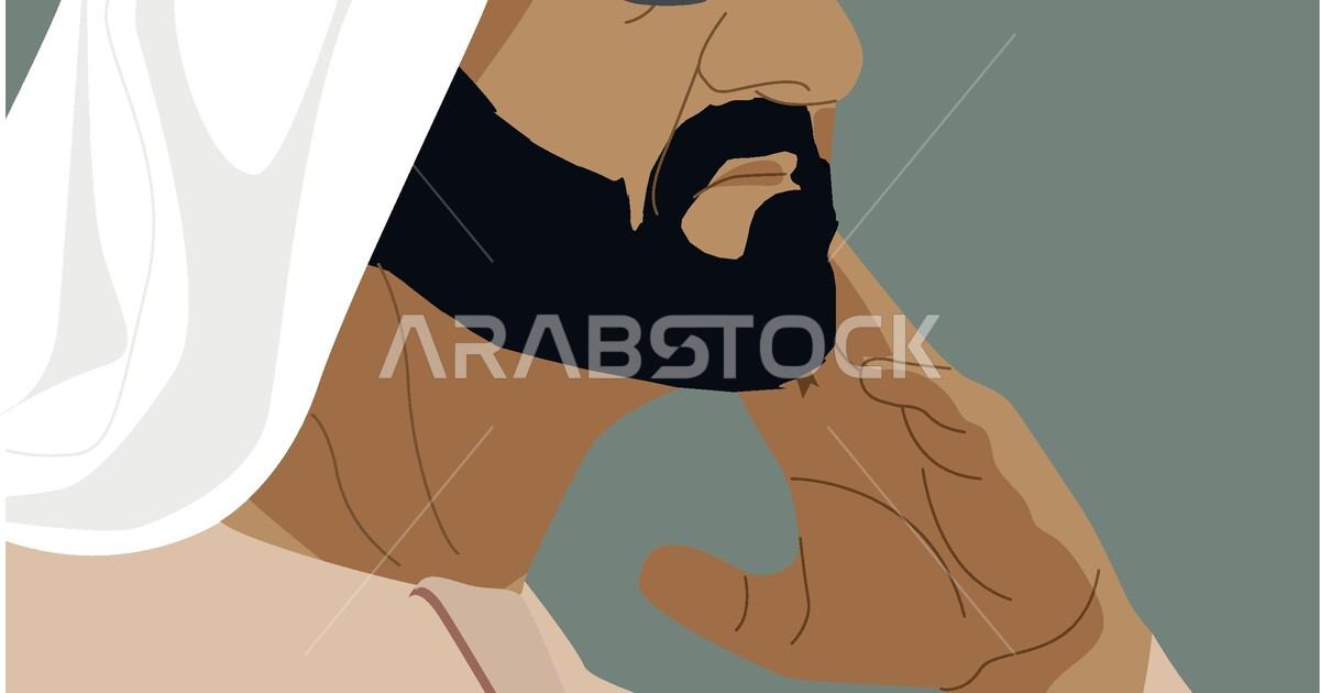 Vector cartoon character, His Highness Sheikh Mohammed bin Rashid Al ...