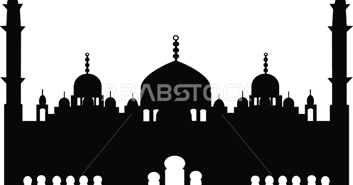 Vector design for Sheikh Zayed bin Sultan Al Nahyan Mosque in Abu Dhabi ...