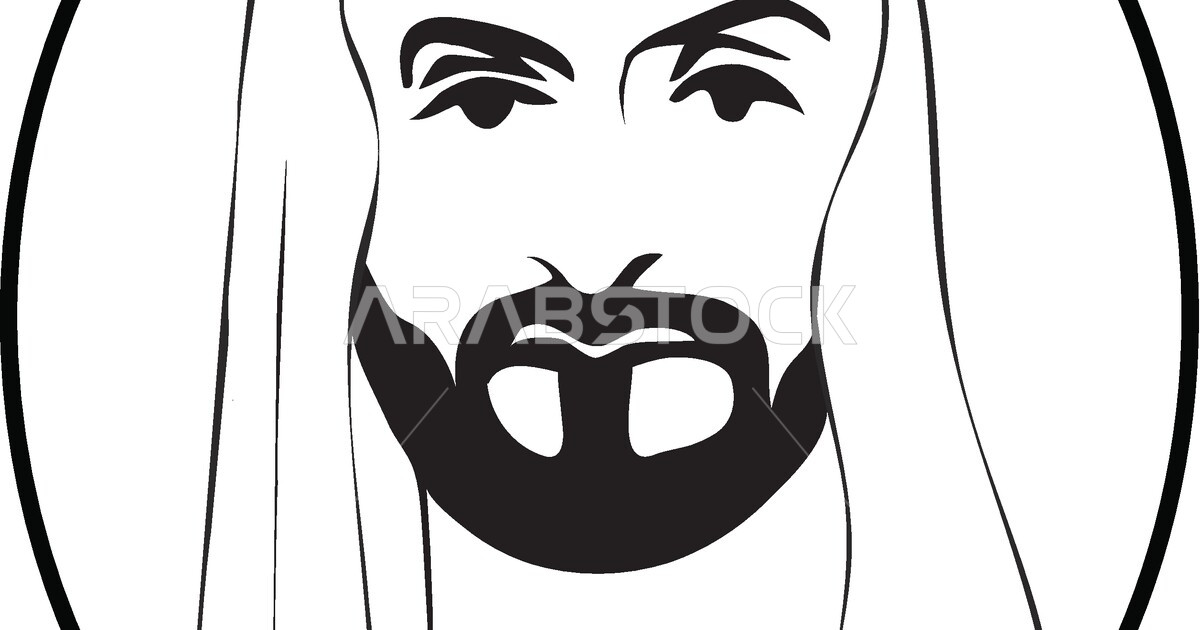 Vector cartoon character, His Highness Sheikh Mohamed bin Zayed Al ...