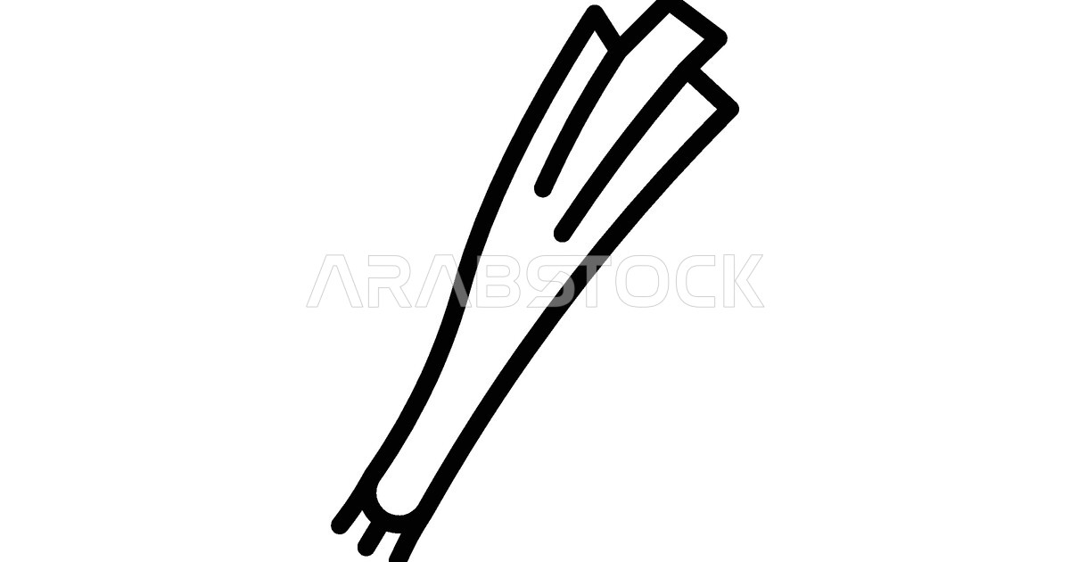 Vector line drawing, leeks, line drawings, vegetables, vector ...