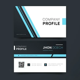 Business card template vector design, editable company visiting card ...