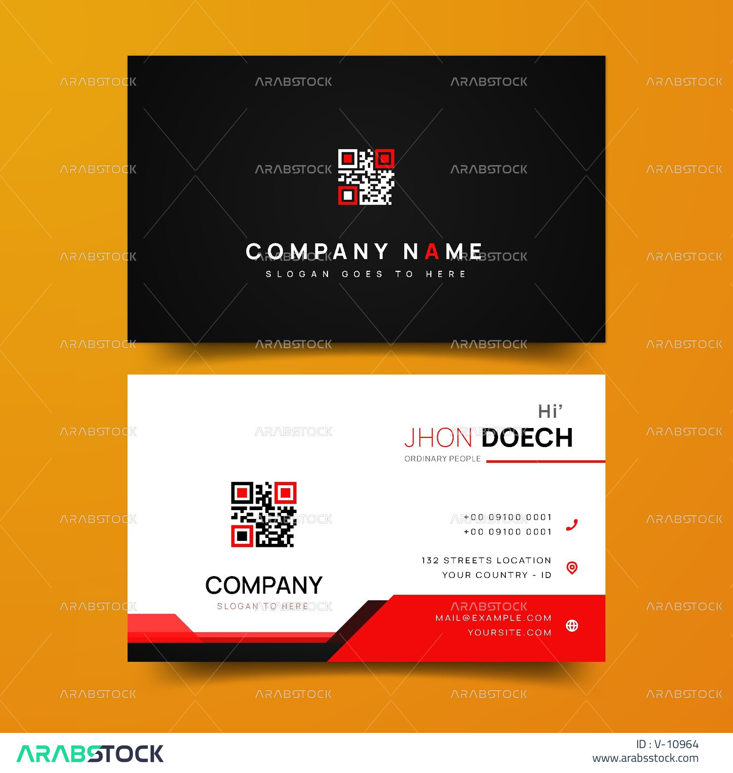 Vector business card template design, editable visa card, business card ...
