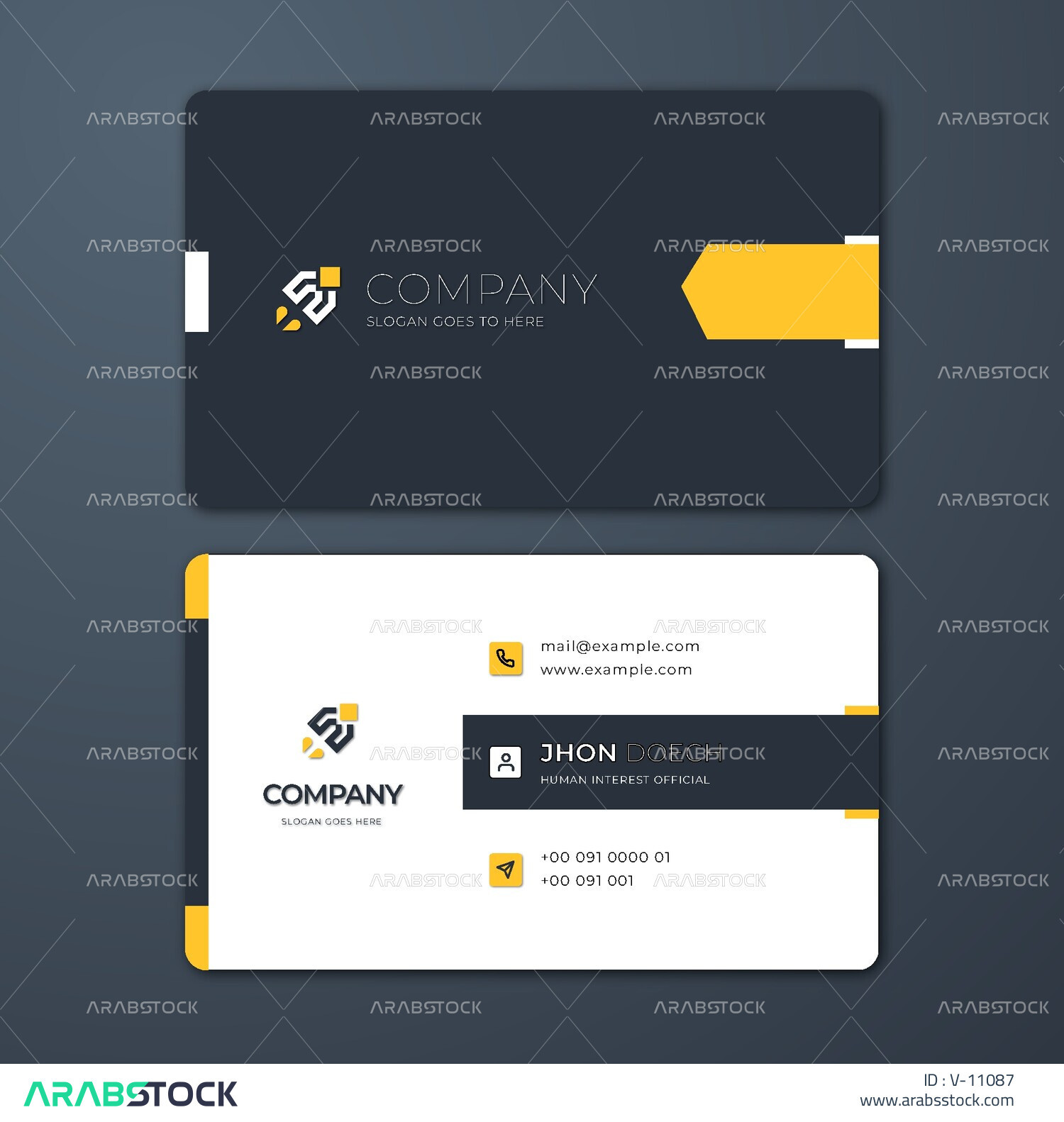 Vector business card design template, editable template, cardvisit ...