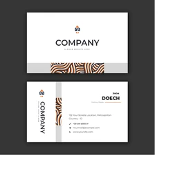 Vector business card design template, editable template, cardvisit ...