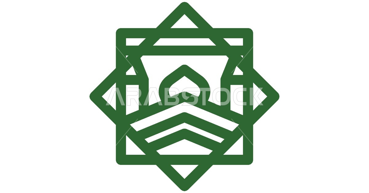 Vector icon, linear, Islamic ornament, Islamic decorative frame, icons ...