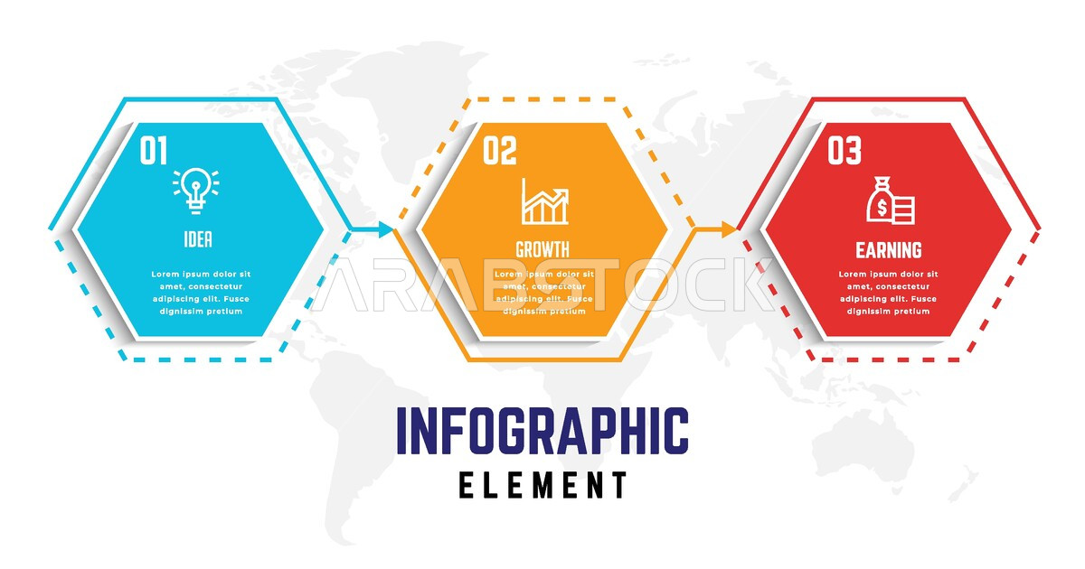 Organized diagram, step by step, action plan infographic, vector ...