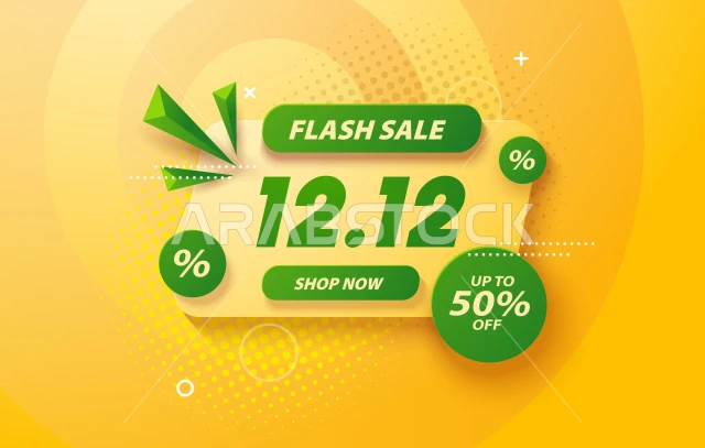 Vector of a graphic element for discounts, 50% discounts, special offer ...