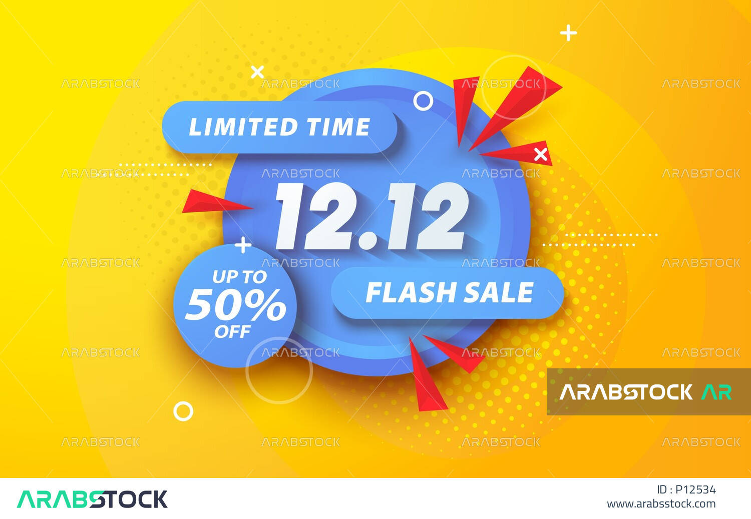 Vector of a graphic element for discounts, 50% discounts, special offer ...