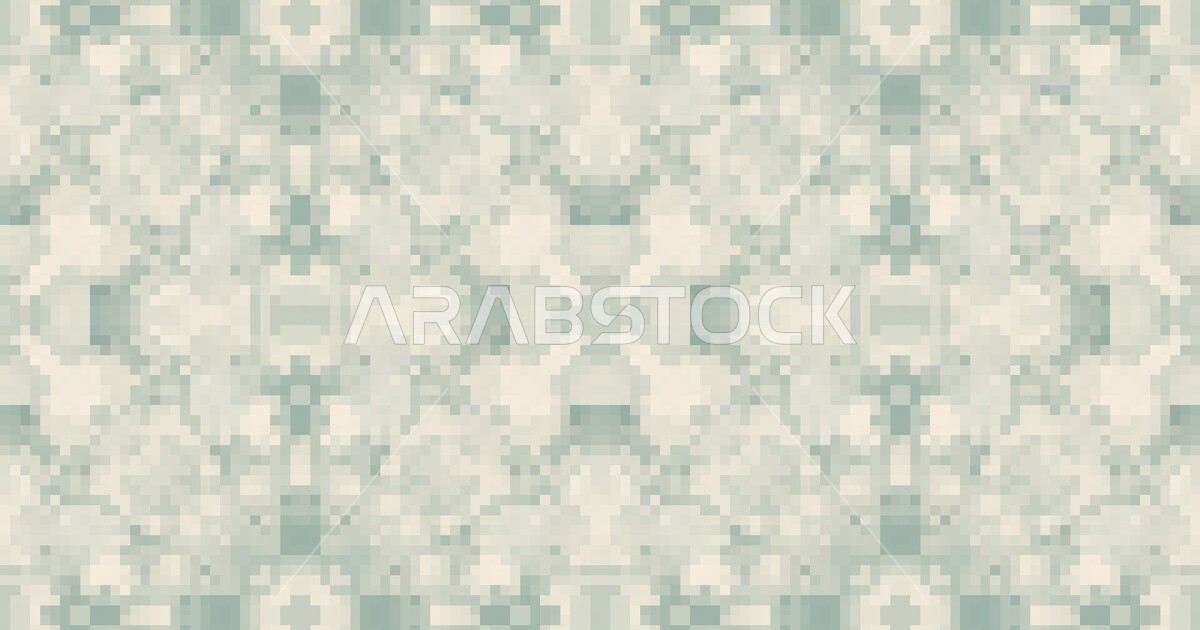 Vector mosaic, simple geometric graphics, colored patterns and ...