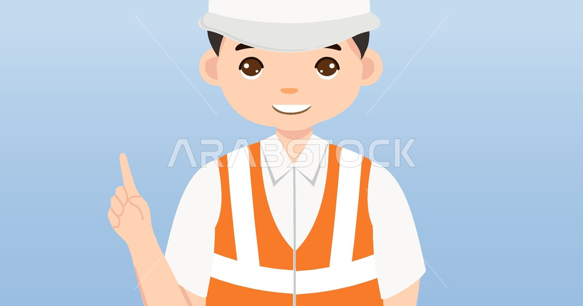 Vector Engineer Manage Business, Construction Worker, Architecture ...