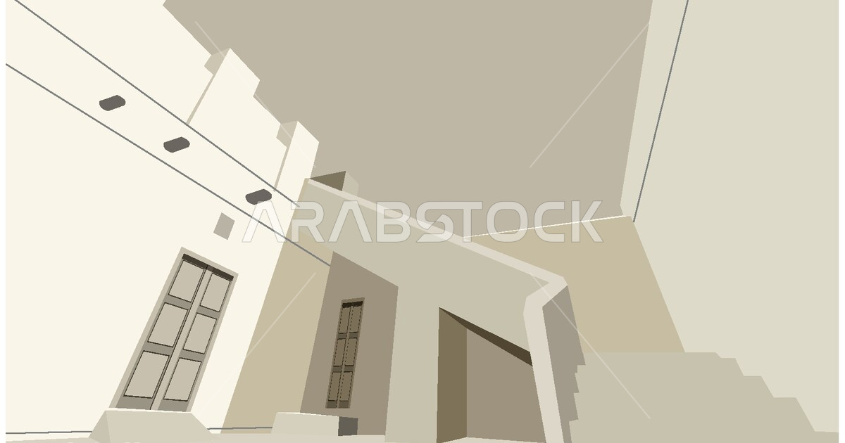 Vector Palm Tower, Seef District, Kingdom of Bahrain, Vector ...