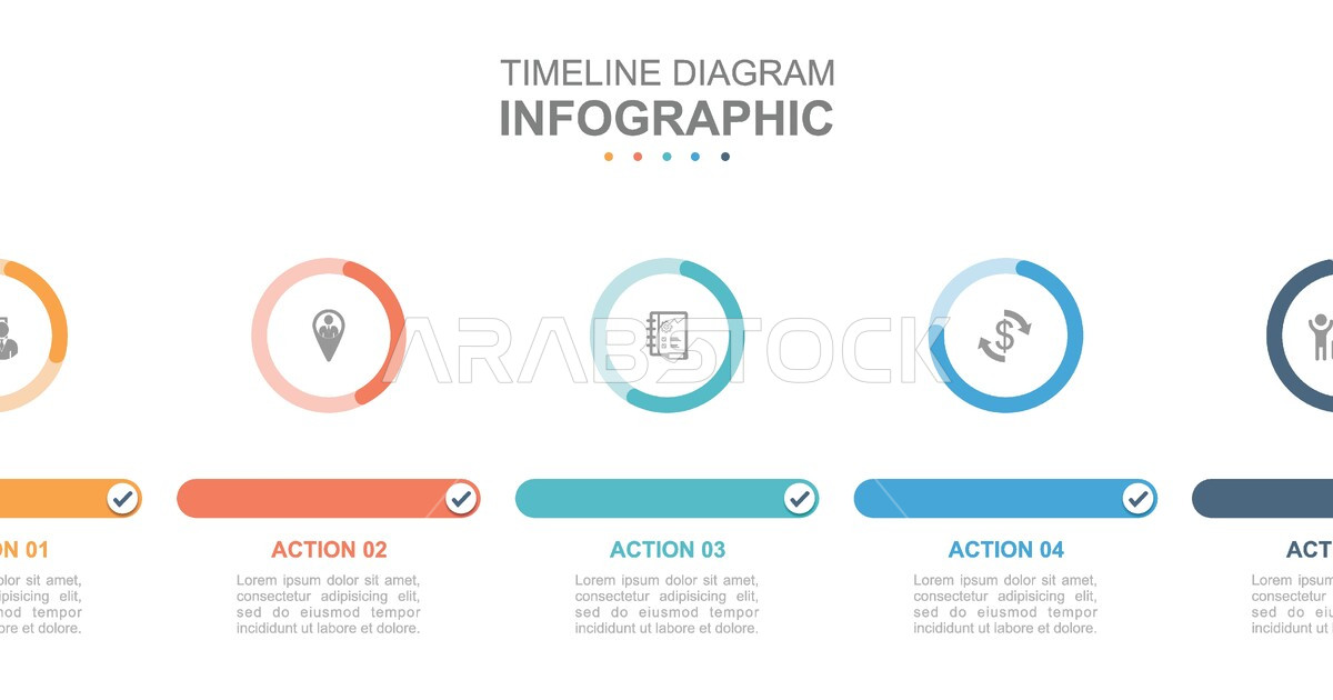 Vector diagram, structured diagram, flowchart, steps to achieve the ...
