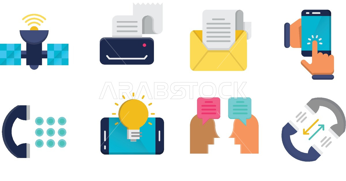 Call icon set vector, voice call, isolated white background, icons ...