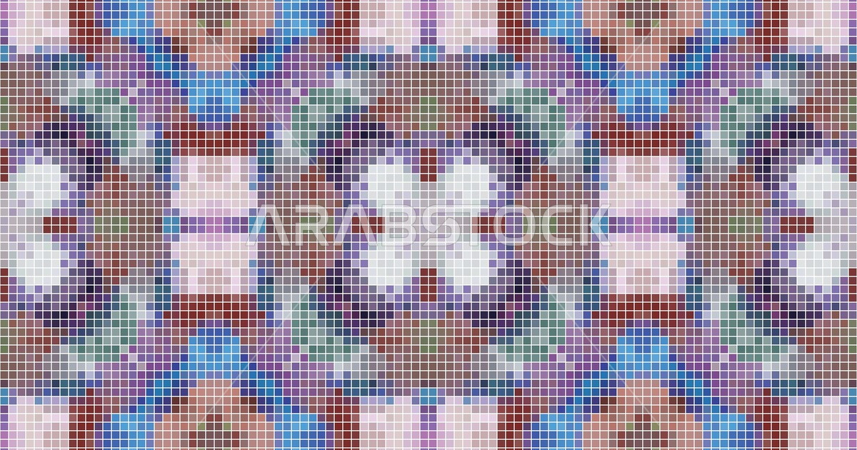 Vector pattern for colorful motifs, mosaics, colorful textures, vector ...