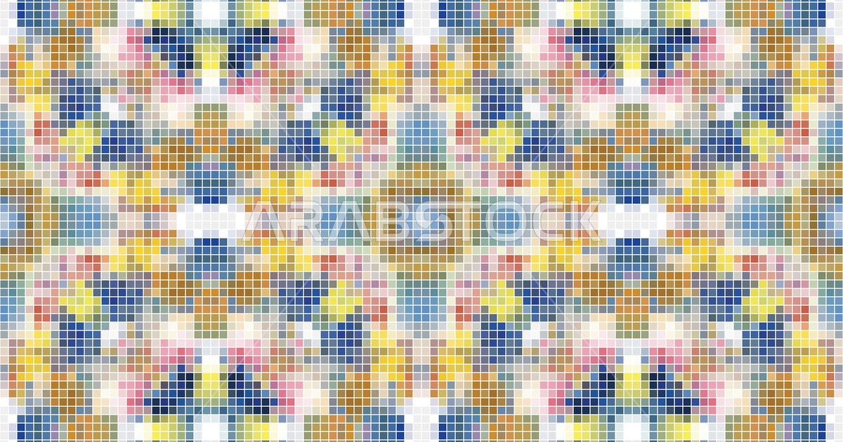 Vector pattern for colorful motifs, mosaics, colorful textures, vector ...