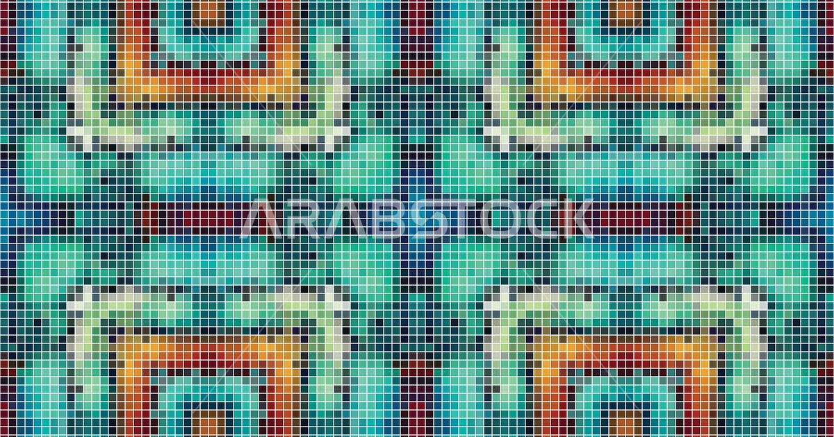 Vector pattern for colorful motifs, mosaics, colorful textures, vector ...
