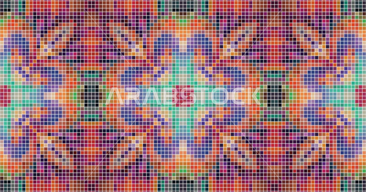 Vector pattern for colorful motifs, mosaics, colorful textures, vector ...