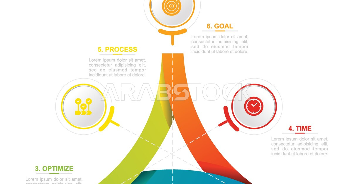 Vector business infographic template, modern timeline, infographic ...