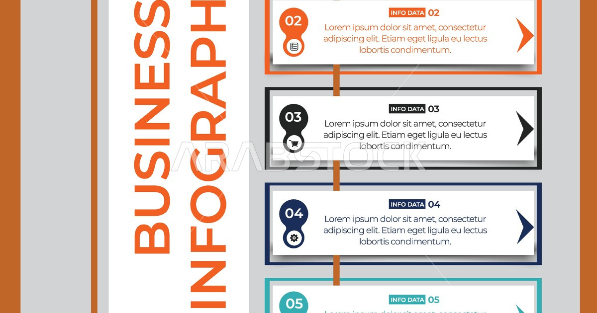 Vector business infographic template, modern timeline, infographic ...