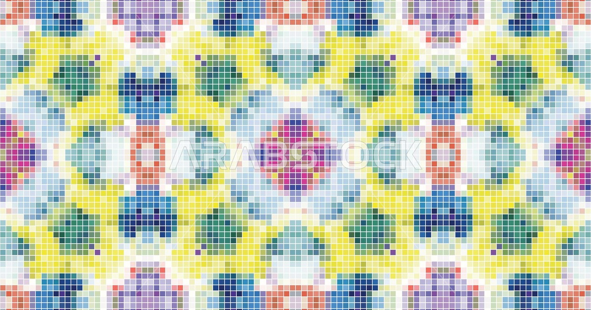 Vector pattern for colorful motifs, mosaics, colorful textures, vector ...