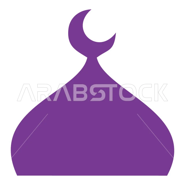 Victor is an illustrative drawing of a mosque dome, crescent, icons ...