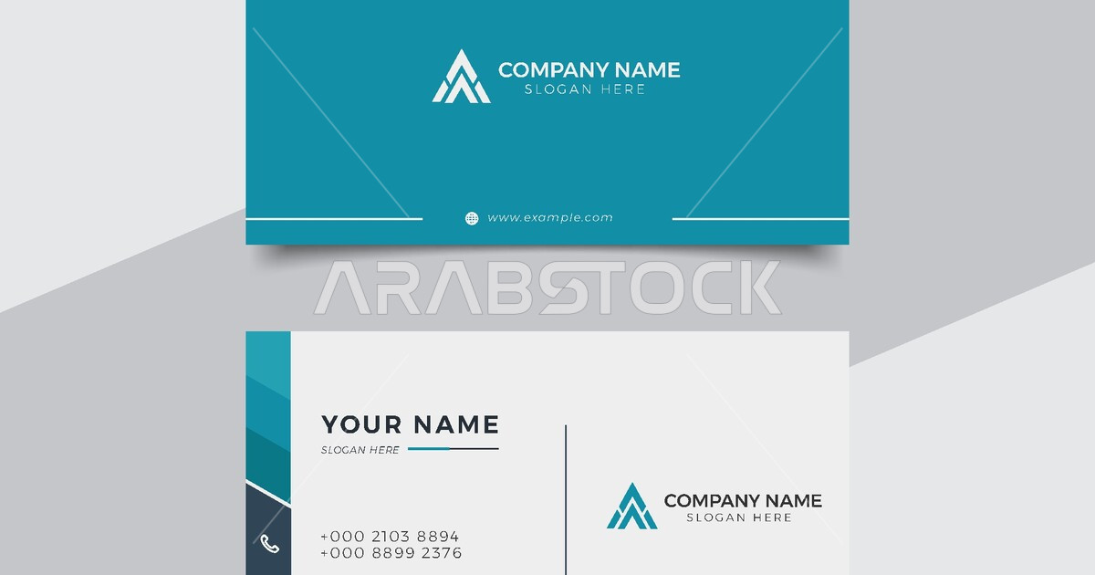 Business data card design template vector, editable template, visitor ...