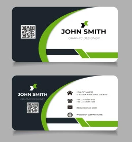 Business data card design template vector, editable template, visitor ...