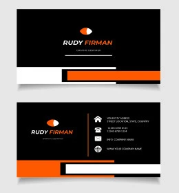 Business data card design template vector, editable template, visitor ...