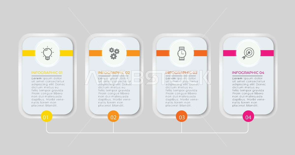 Organized diagram, flowchart, goal achievement steps, action plan ...