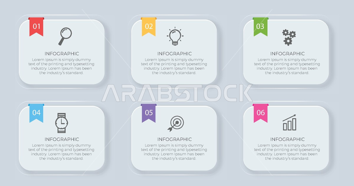 Vector diagram of the goal achievement chart, flowchart diagram, action ...
