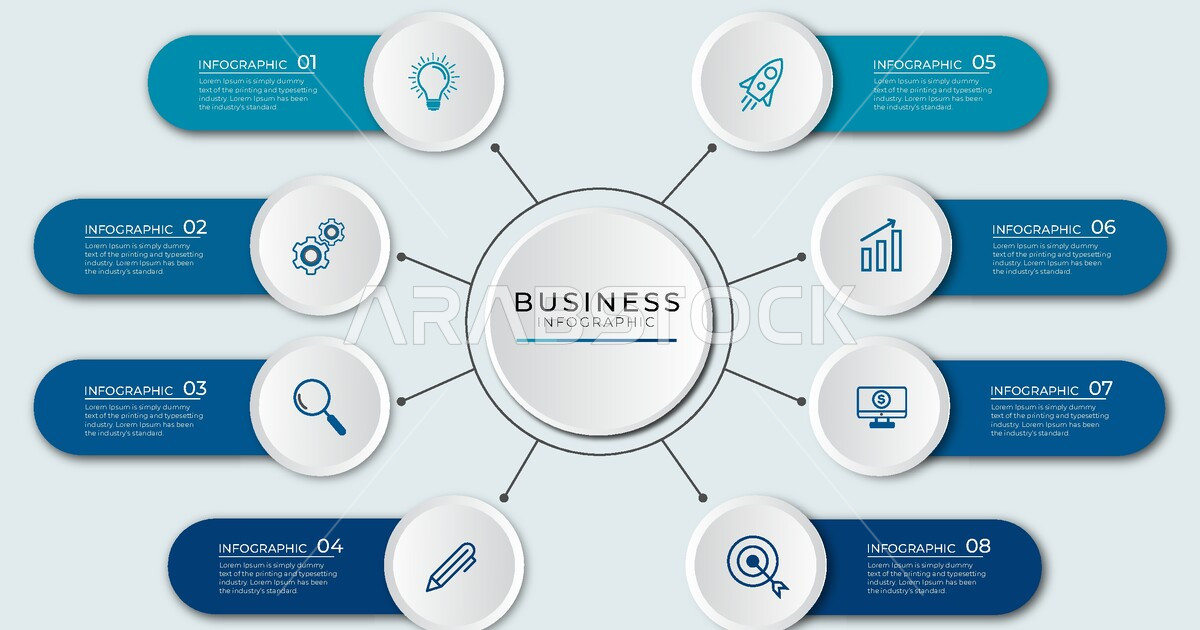 Vector drawing, goal achievement chart, flowchart, work chart, work ...