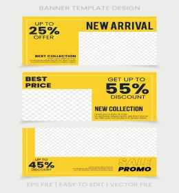 Vector graphic element for discounts, sales and rebates, yellow ...