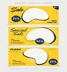 Vector graphic element for discounts, sales and rebates, yellow ...