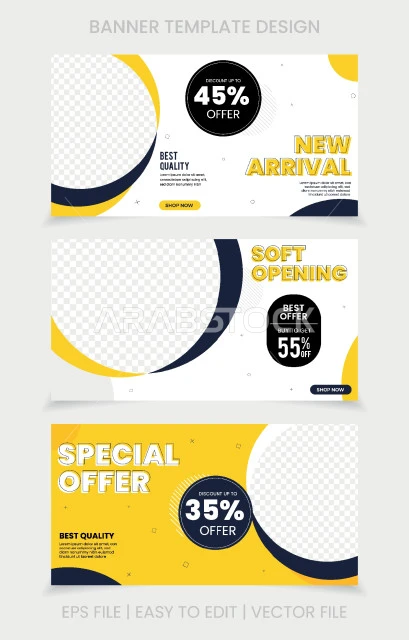 Vector graphic element for discounts, sales and rebates, yellow ...