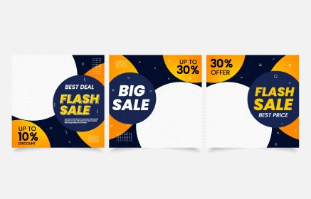 Vector graphic element for discounts, sales and rebates, yellow ...