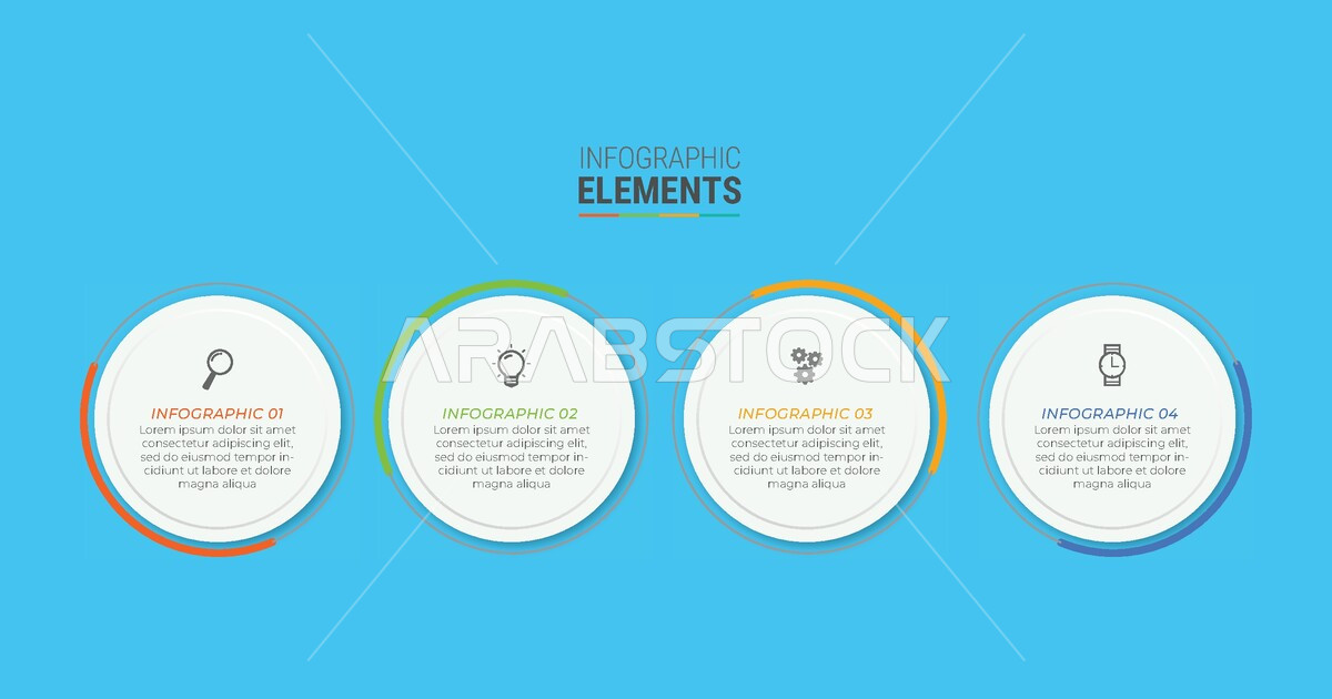 Vector design template of steps to achieve the goal, organizational ...