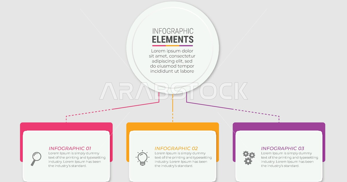 Vector table of contents of steps to achieve the goal, organizational ...