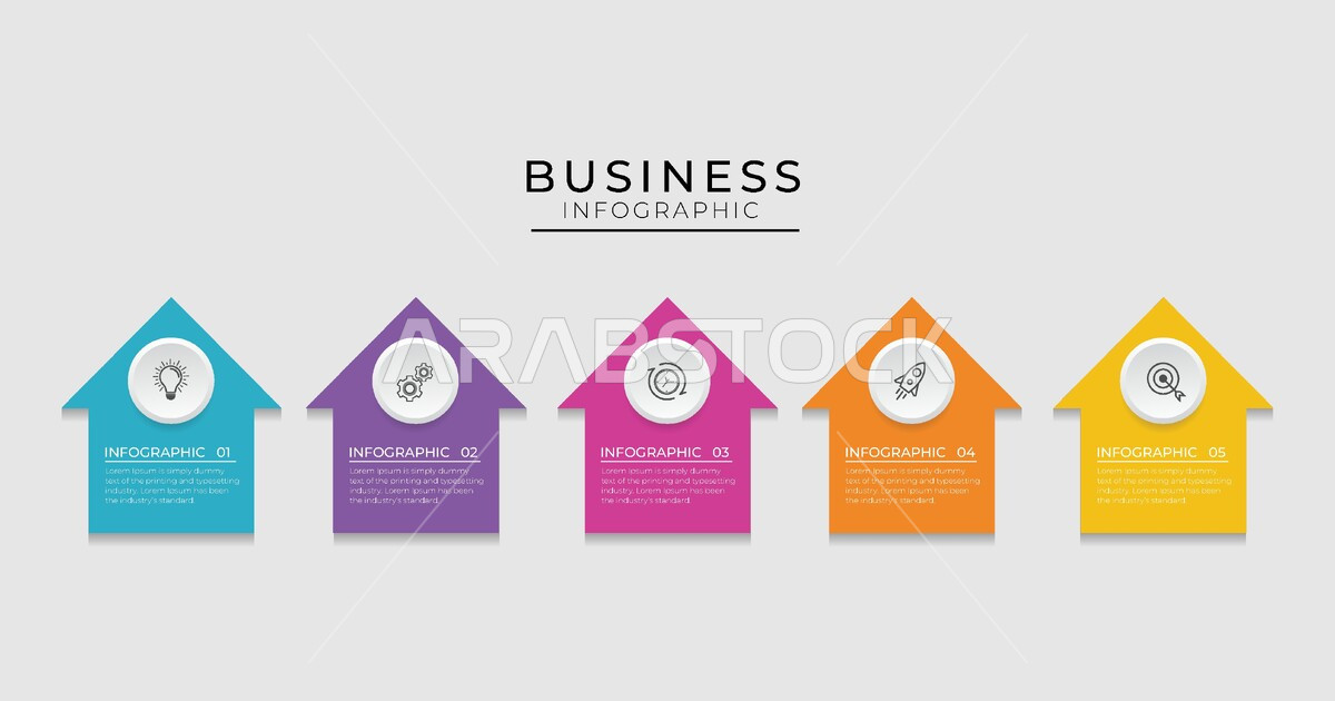 Vector infographic design, work organization chart infograph, goal ...