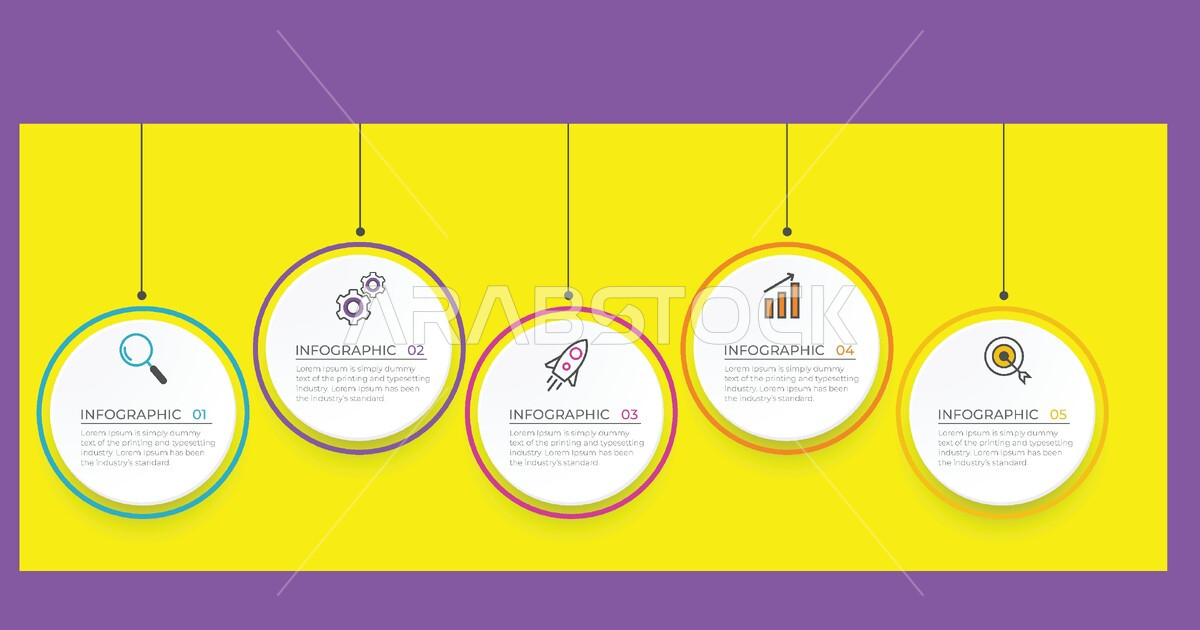 Vector graphic design, work organization chart infograph, goal ...