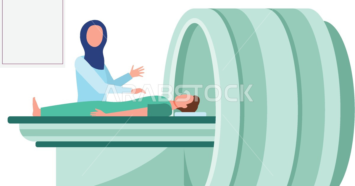 Vector cartoon characters, illustrations of health care in hospitals, X ...