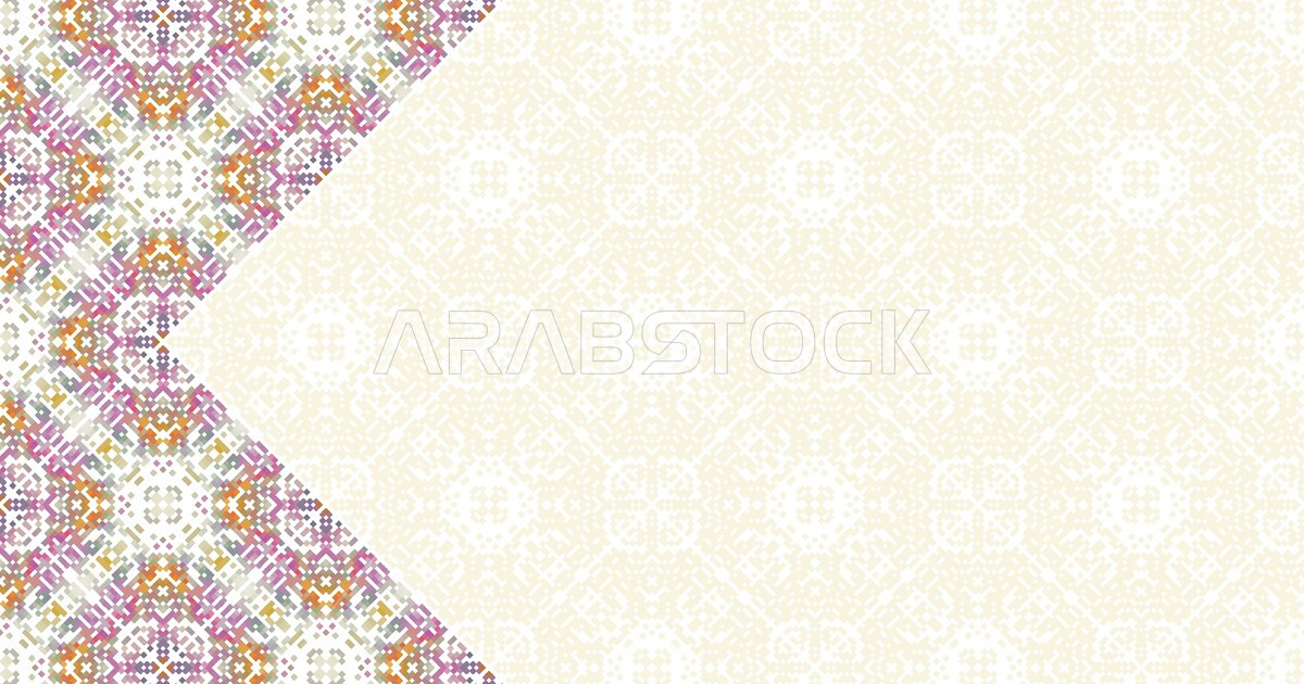 Vector design backgrounds of geometric shapes, Islamic ornament ...