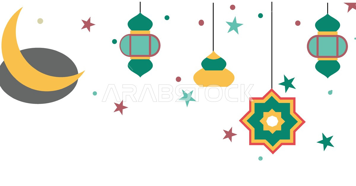 Vector Illustrator for a design template for a group of Ramadan ...