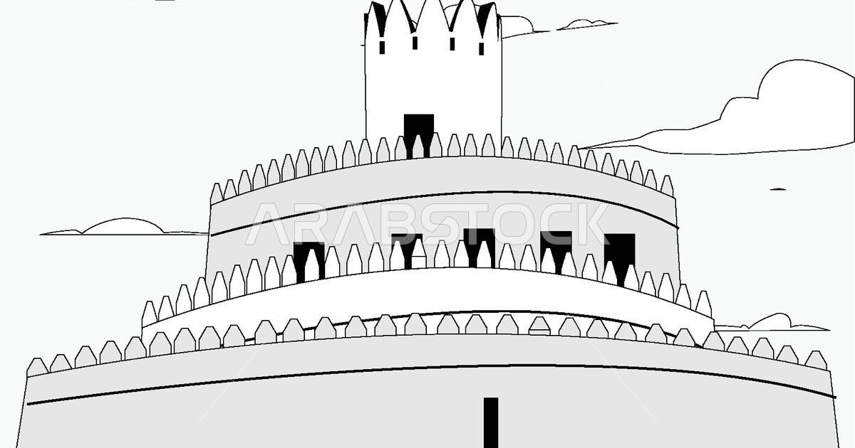 Al Ain Palace Museum in the United Arab Emirates, drawings and ...