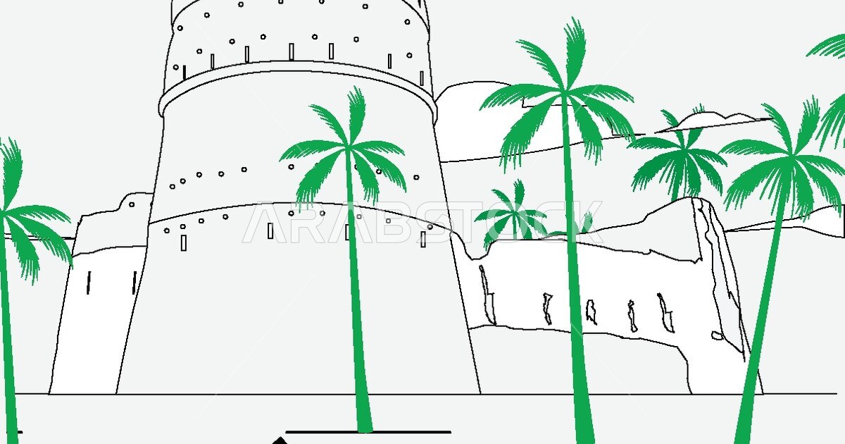 Illustrations and designs for Al Bithna Fort in the Emirate of Fujairah ...