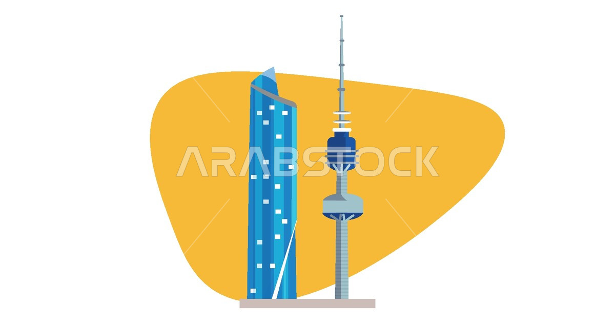 Vector graphics, models and buildings, an illustration of the beauty of ...