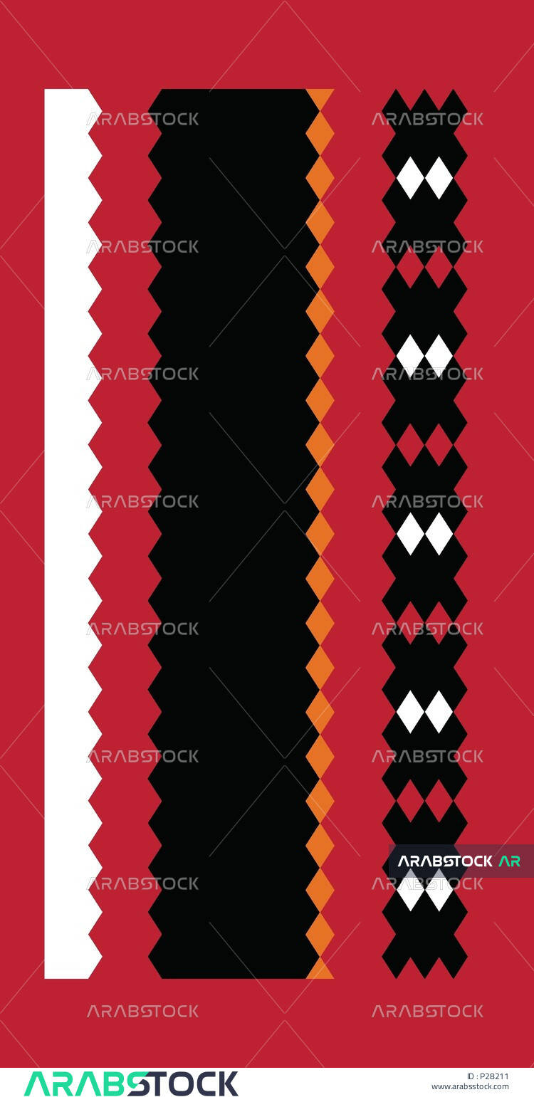 The popular Saudi heritage of Sadu decoration, traditional handicraft ...